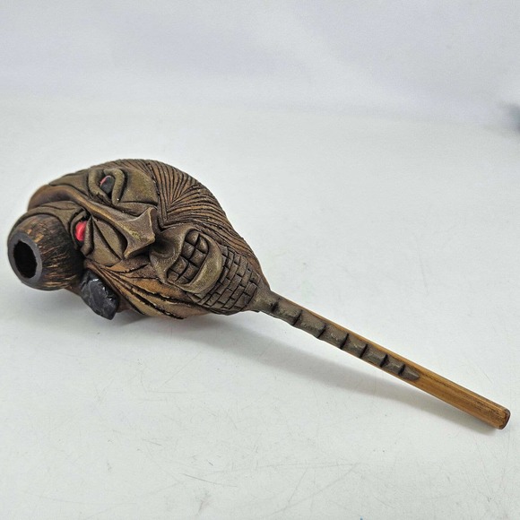 Artisan | Accents | Hand Made Ugly Face Sea Shell Gem Stones Unique ...